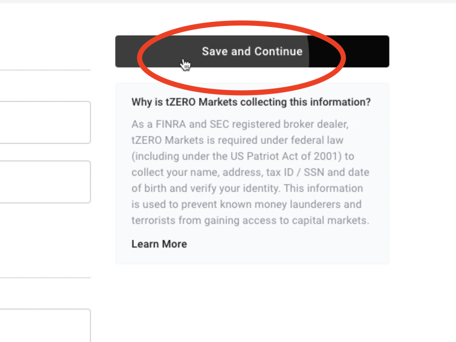 tZERO Markets アカウント開設方法 | Digital Asset Lab